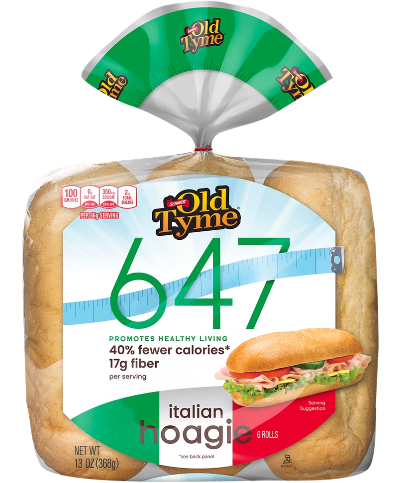 647 Italian Hoagie Rolls - High Fiber & Fewer Calories | Schmidt Old Tyme