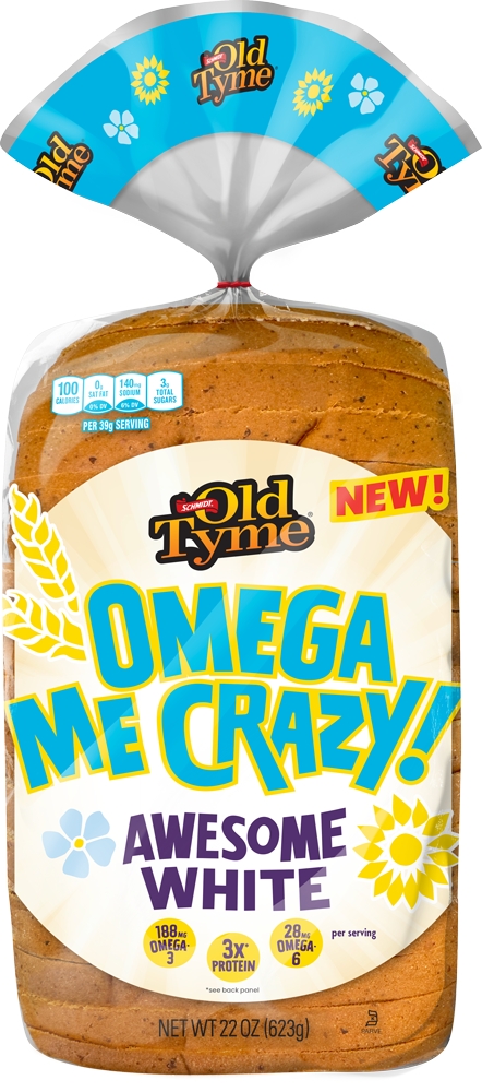 Omega Me Crazy! Awesome White Bread - High Protein & Omega-3 | Schmidt Old Tyme